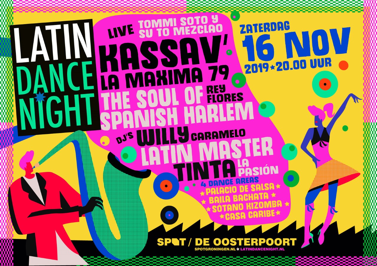 Latin Dance Night | 16 november 2019 | Trompsingel 27 | Spot Groningen